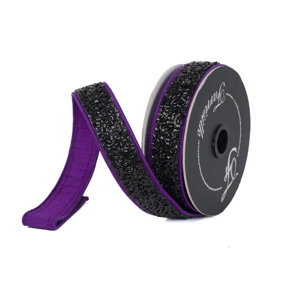 Creepy Fuzz Ribbon, 1" x 10 yards, Purple – Love That Ribbon
