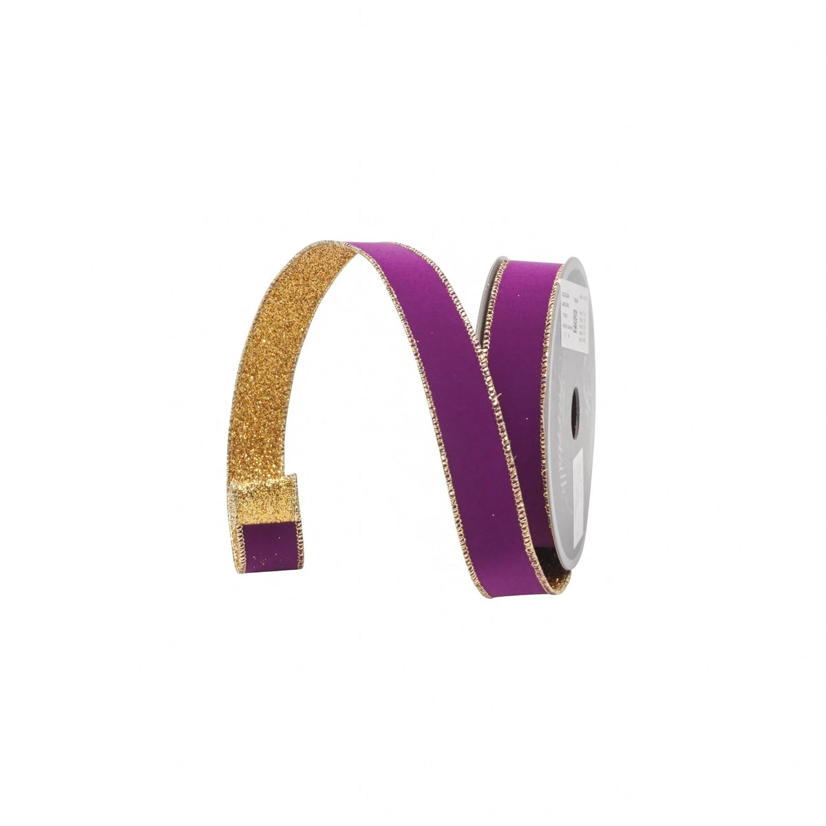 Gold Gleam Ribbon, 1" x 10 yards, Mardi Gras – Love That Ribbon