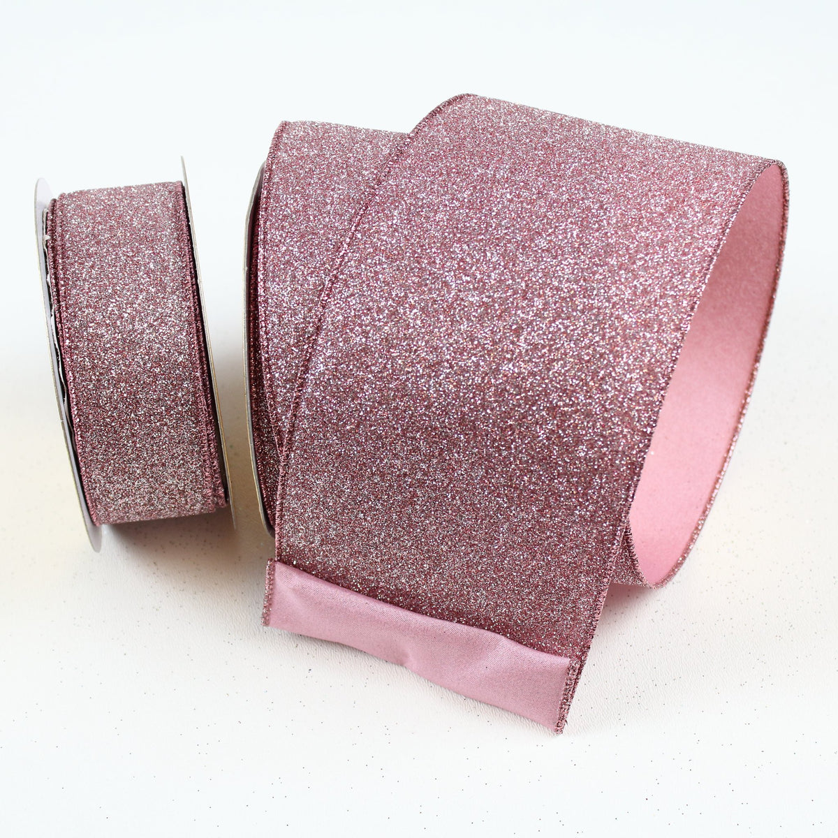 Diamond Dust Ribbon, 1.5" x 10 yards, Dusty Rose – Love That Ribbon