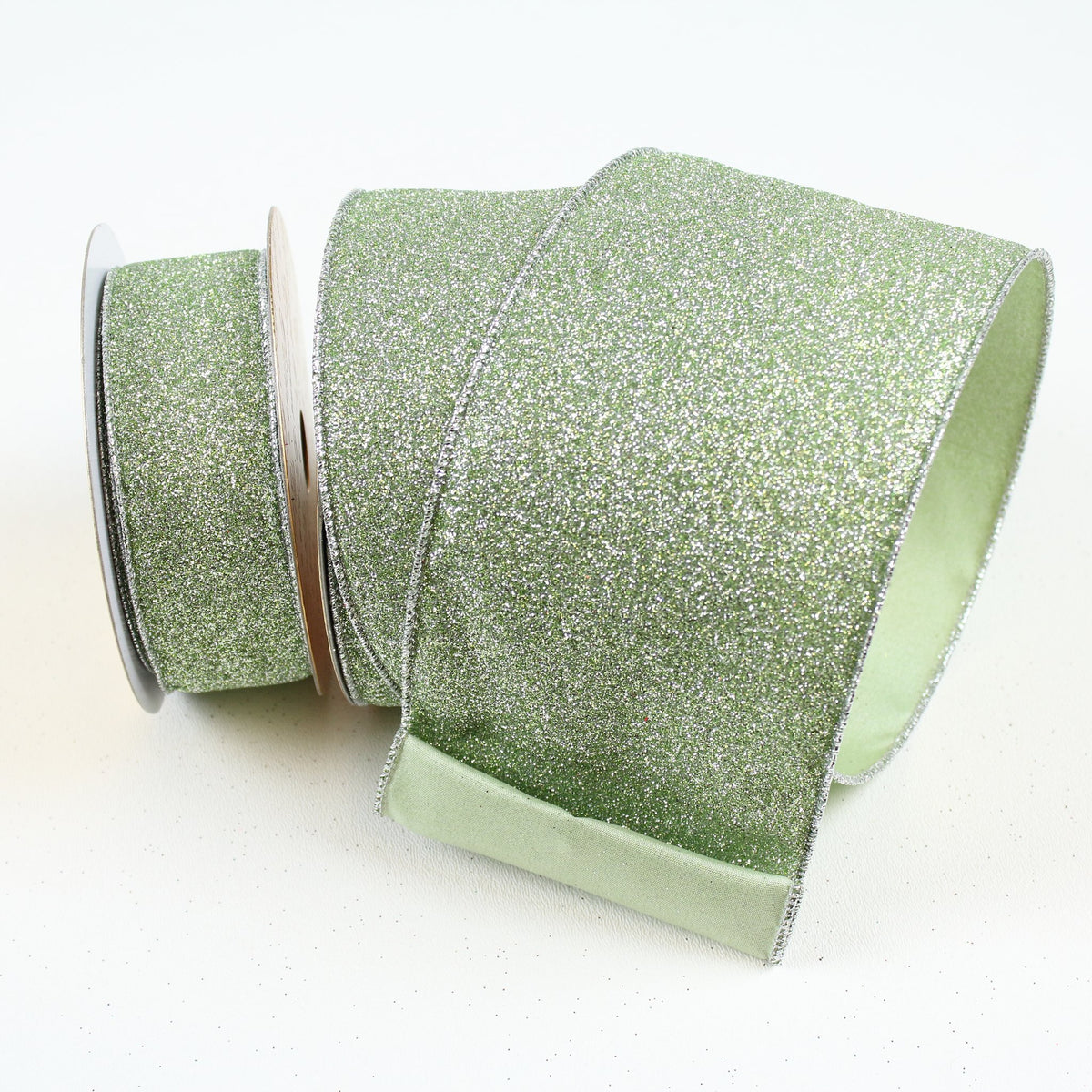 Diamond Dust Ribbon, 1.5" x 10 yards, Mint Green – Love That Ribbon